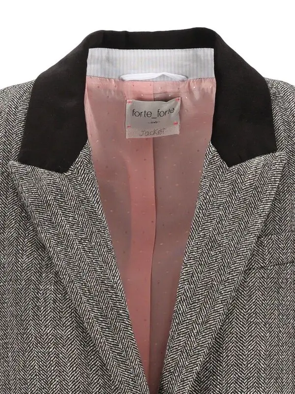 FORTE_FORTE Jaspe Chevron Blazer