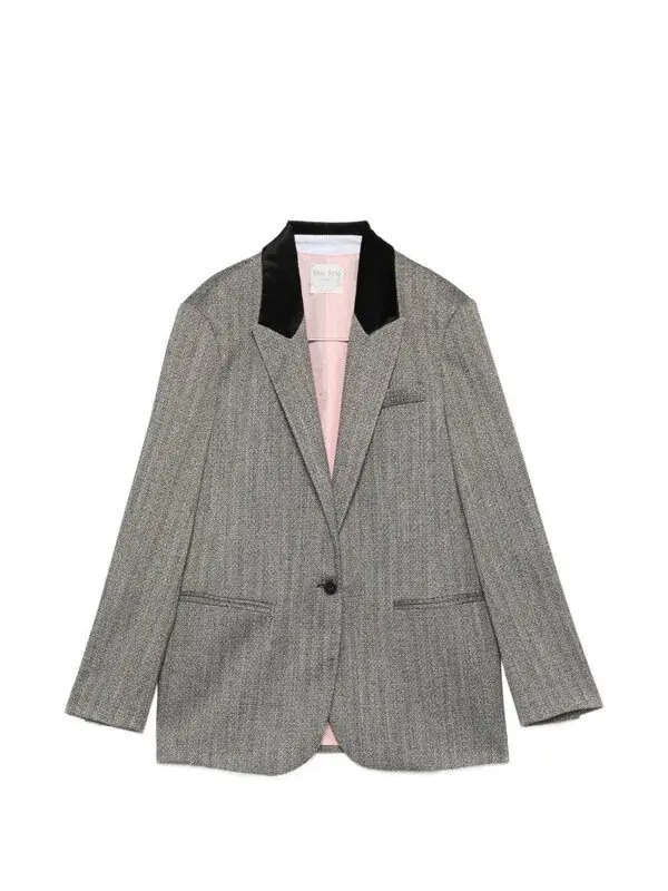 FORTE_FORTE Jaspe Chevron Blazer