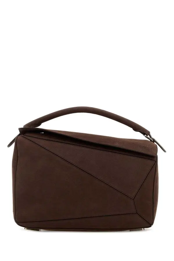 Loewe Leather Large Puzzle Handbag - Brown