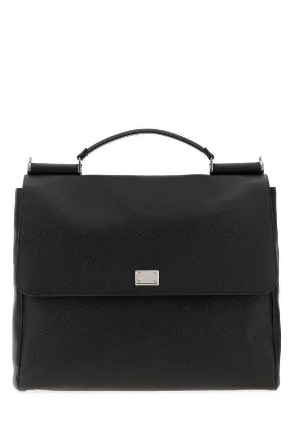 Dolce & Gabbana Leather Sicily Briefcase