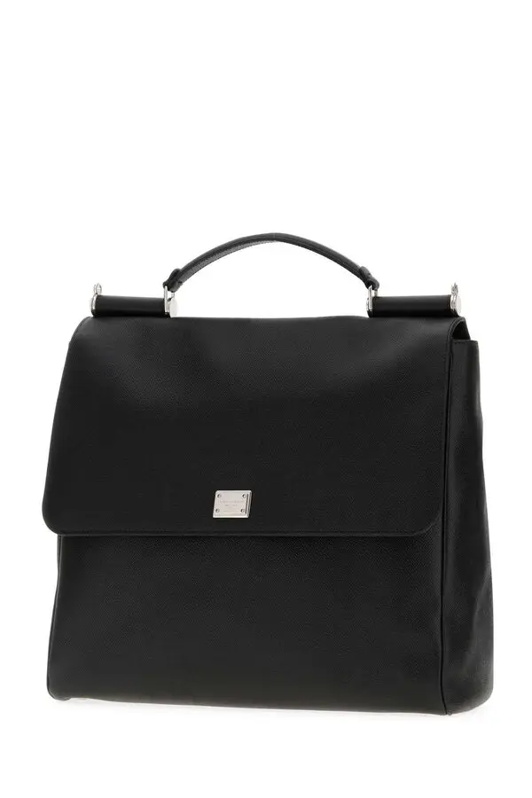 Dolce & Gabbana Leather Sicily Briefcase