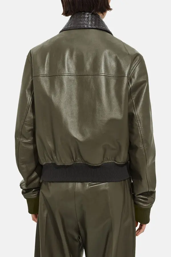 Bottega Veneta Shiny Leather Blouson
