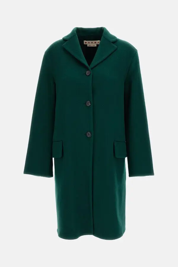 Marni Wool And Cashmere Coat - Multicolor