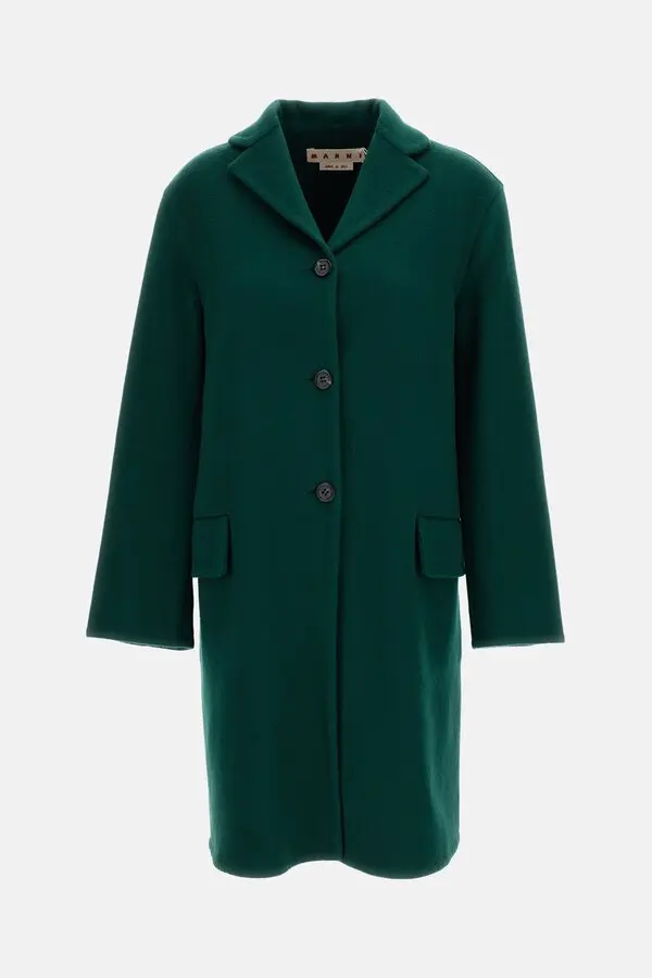 Marni Wool And Cashmere Coat - Multicolor