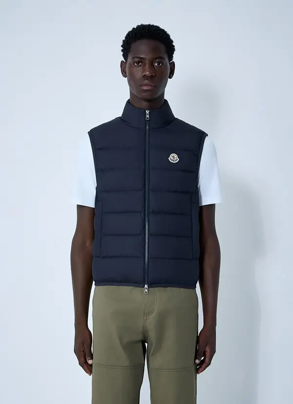 Moncler Contrin Down Vest - Blue