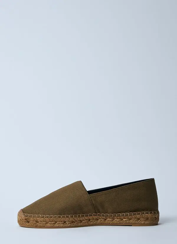 Saint Laurent Cotton Espadrilles - Brown