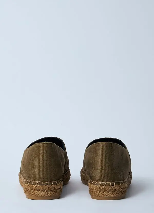 Saint Laurent Cotton Espadrilles - Brown