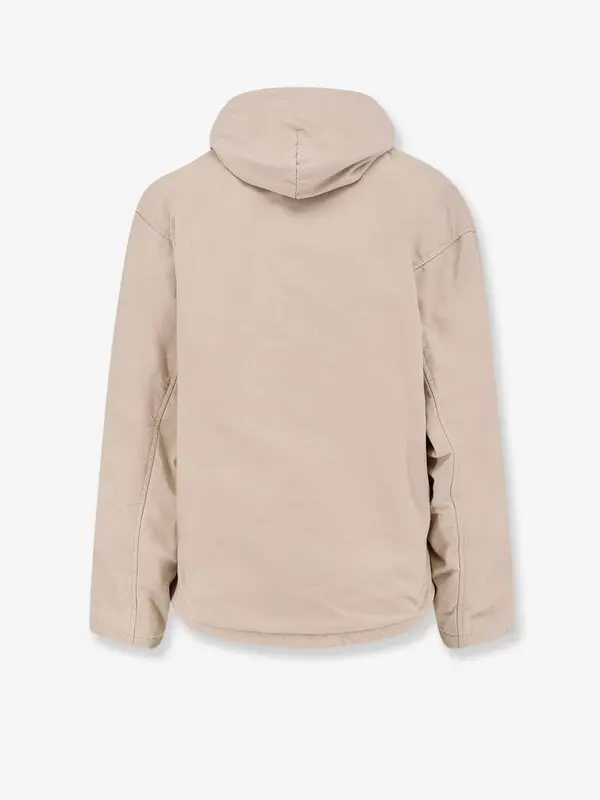 Balenciaga Cotton Blend Jacket With Embroidered Logo On The Front