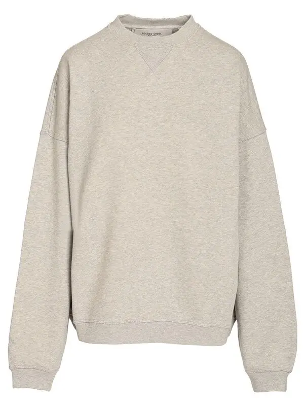 GOLDEN GOOSE Oversized Cotton Sweatshirt - Gray