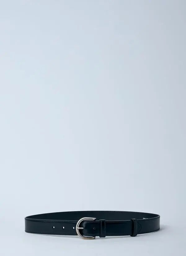 Prada Smooth-grain Leather Belt - Black