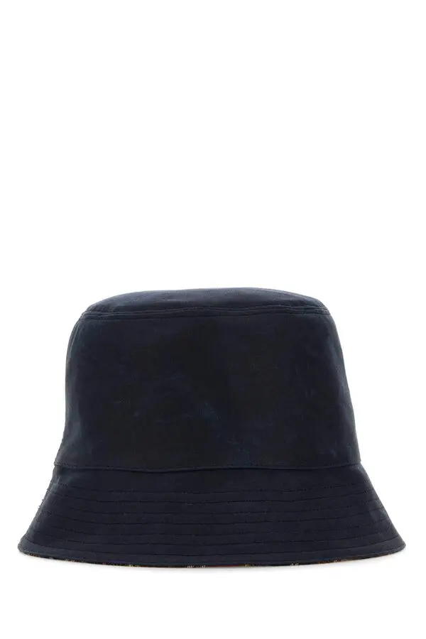 Loewe Navy Canvas Reversibile Bucket Hat