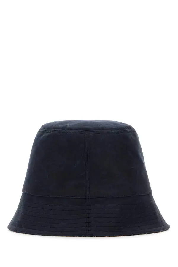 Loewe Navy Canvas Reversibile Bucket Hat