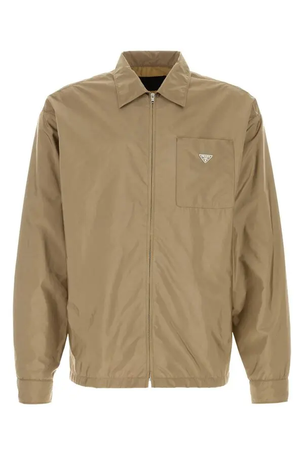 Prada Cappuccino Re-nylon Shirt - Brown