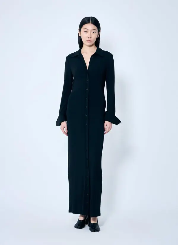 Sportmax Crepe Jersey Shirt Dress