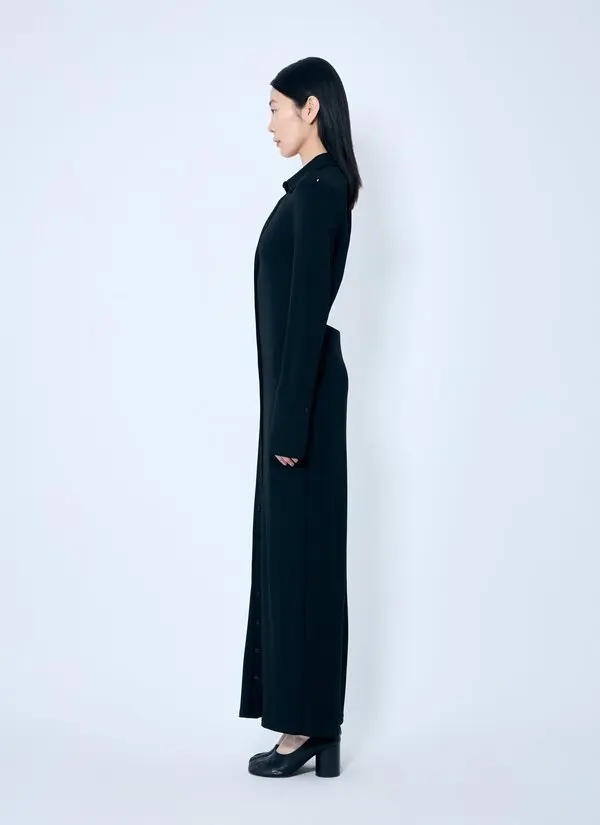 Sportmax Crepe Jersey Shirt Dress