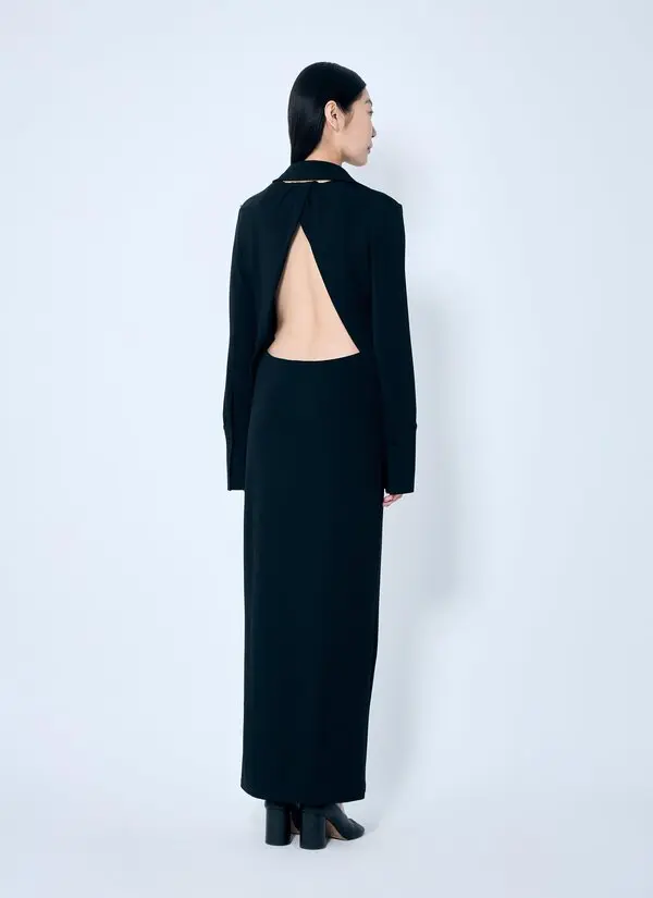 Sportmax Crepe Jersey Shirt Dress