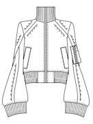 Sacai Wool Knit Blouson