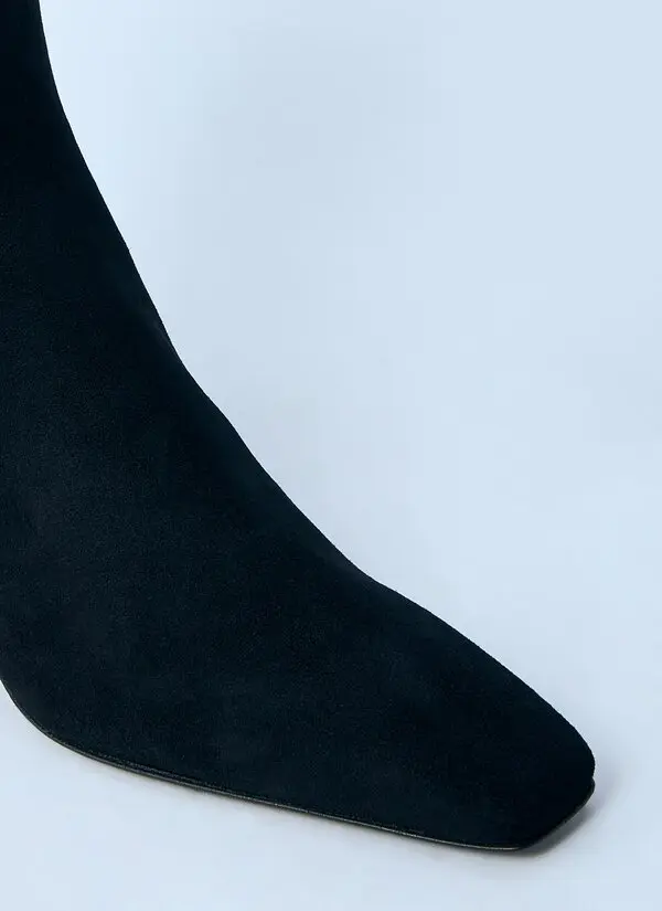 TOTEME Suede Boots - Black