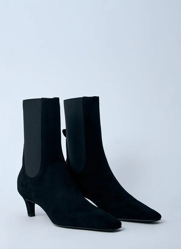 TOTEME Suede Boots - Black