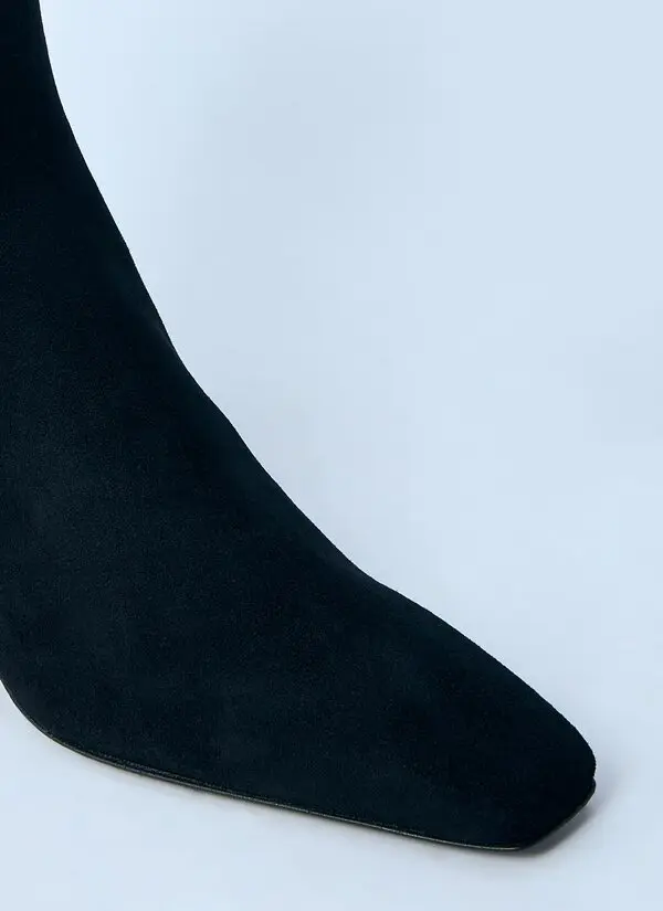 TOTEME Suede Boots - Black