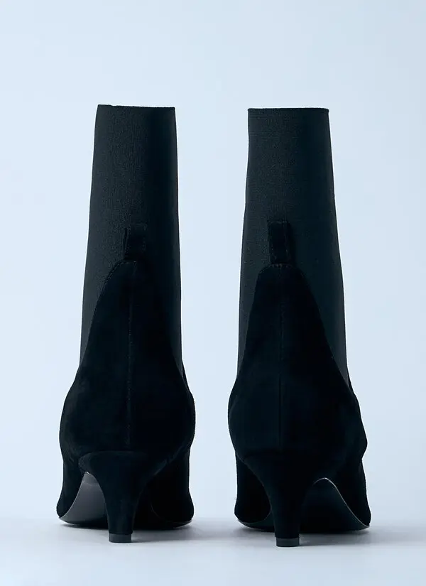 TOTEME Suede Boots - Black