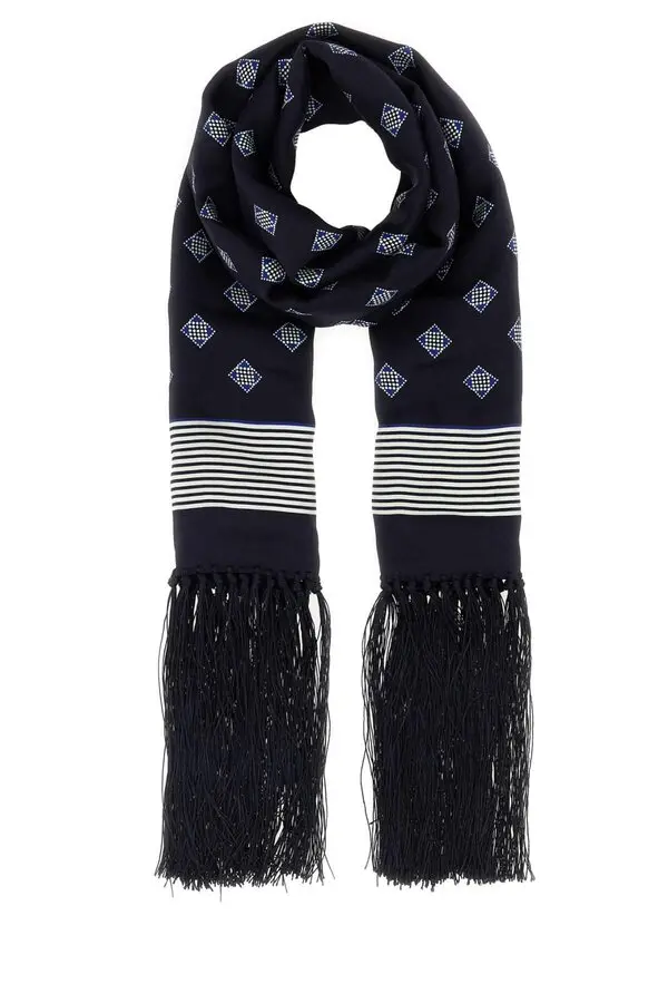 BODE Printed Silk Scarf