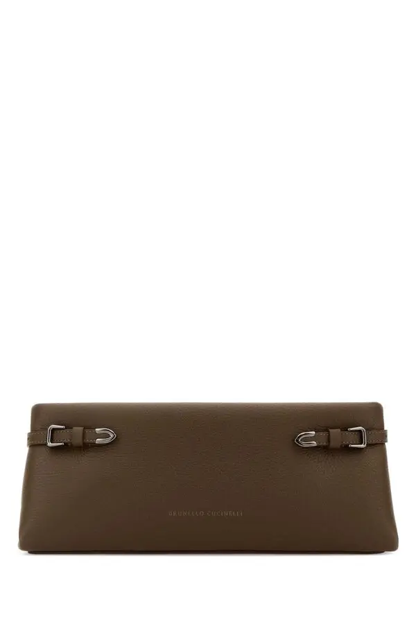 Brunello Cucinelli Mud Leather Clutch