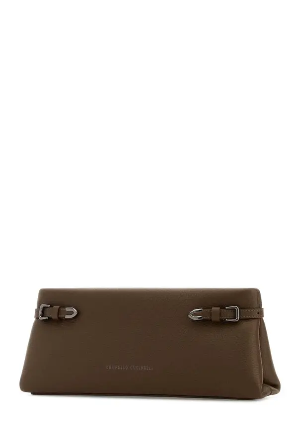 Brunello Cucinelli Mud Leather Clutch