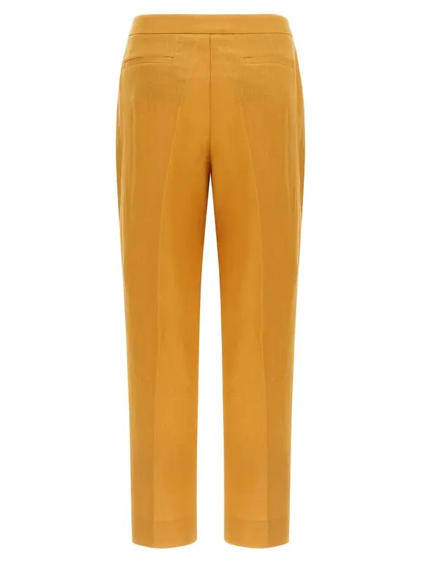 Herno Linen Trousers - Orange
