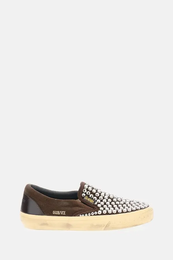 GOLDEN GOOSE Vce Suede Sneakers With Silver Tone Studs