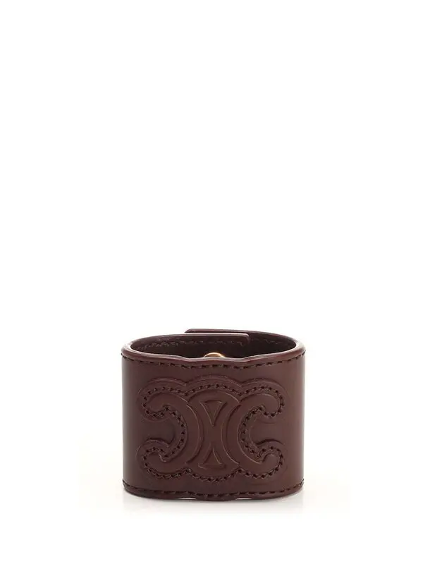 Celine Calfskin Hair Cuff - Brown