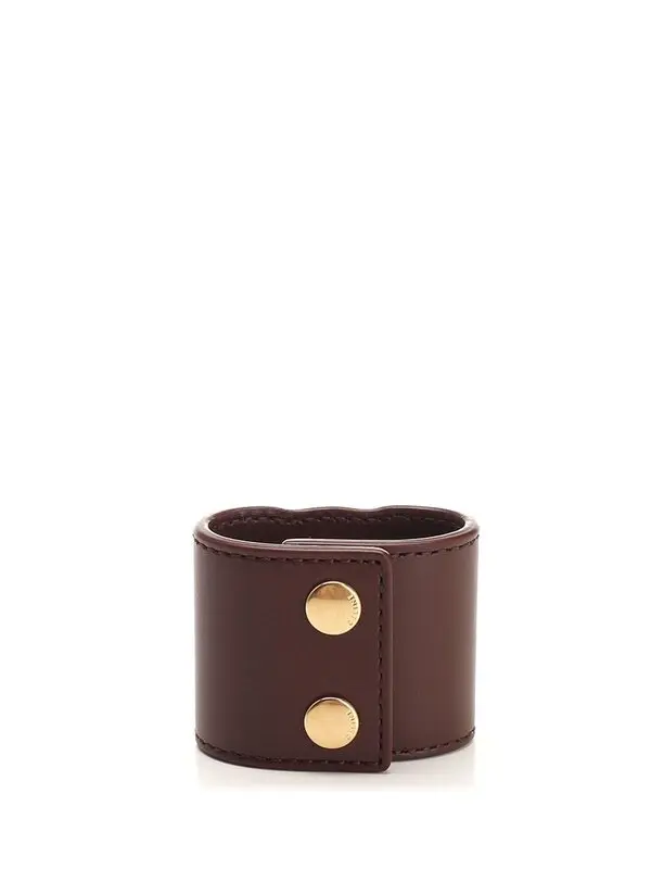 Celine Calfskin Hair Cuff - Brown