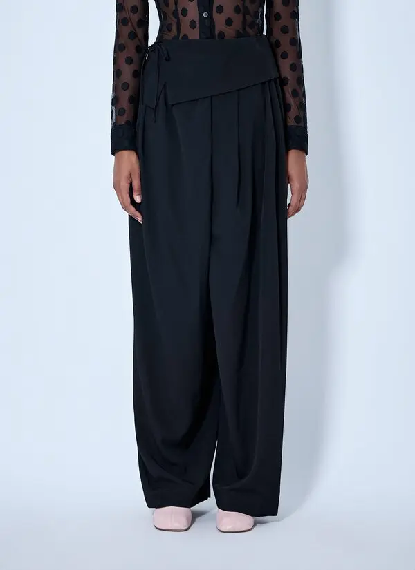Dries Van Noten Parong Wide Pants - Black