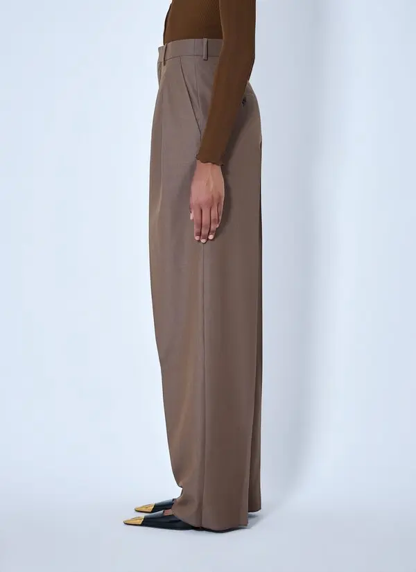 Saint Laurent Wool Blend Wide-leg Pants