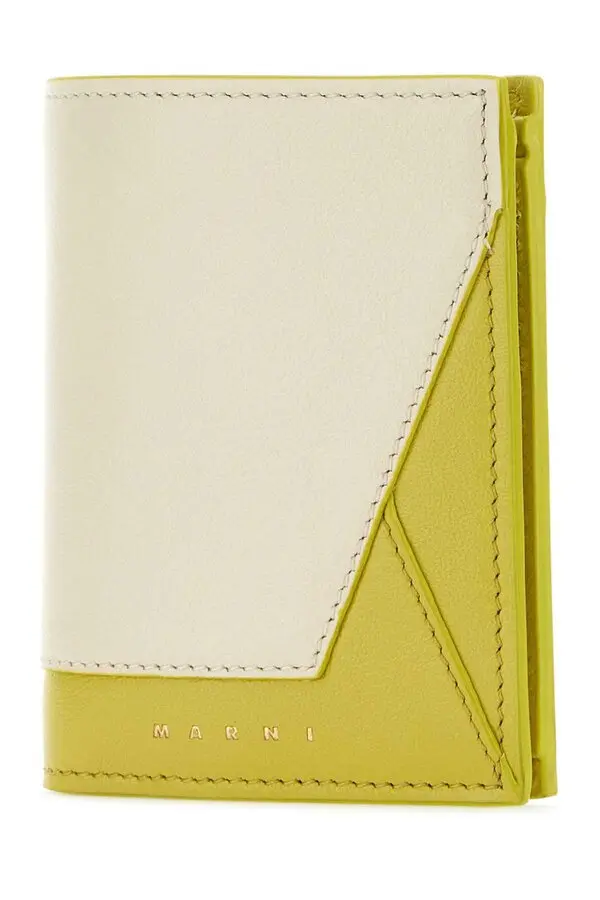 Marni Two-tone Leather Wallet - Multicolor