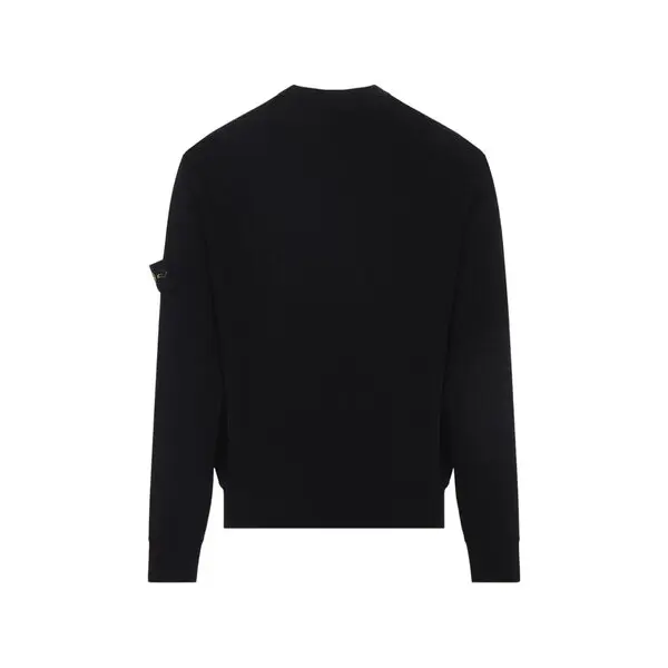 Stone Island Ribbed Knit Crew Neck Pullover