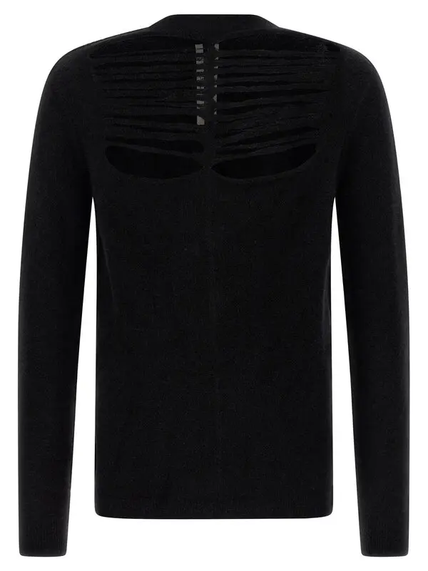 Rick Owens Ls Top' Sweater - Black