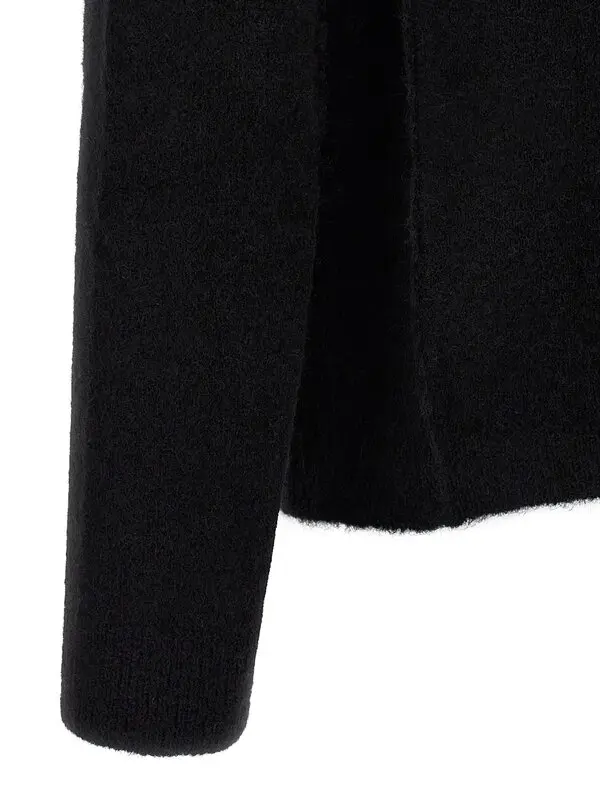 Rick Owens Ls Top' Sweater - Black