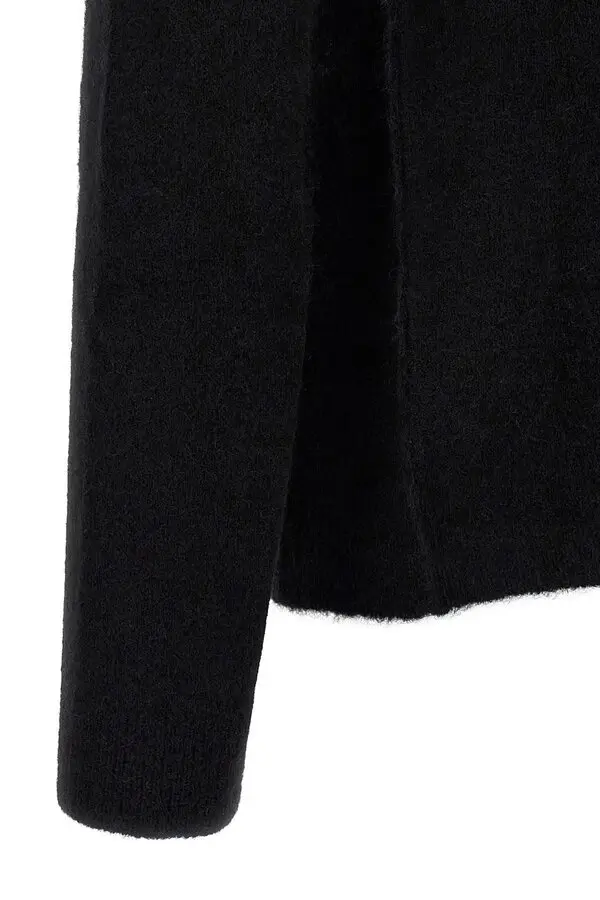 Rick Owens Ls Top' Sweater - Black