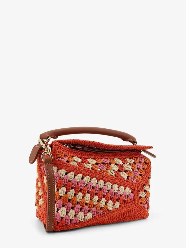 Loewe Paula's Ibiza-puzzle Edge Crochet Handbag - Multicolor