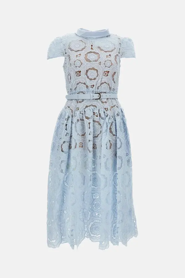 SELF-PORTRAIT Floral Lace Dress - Multicolor