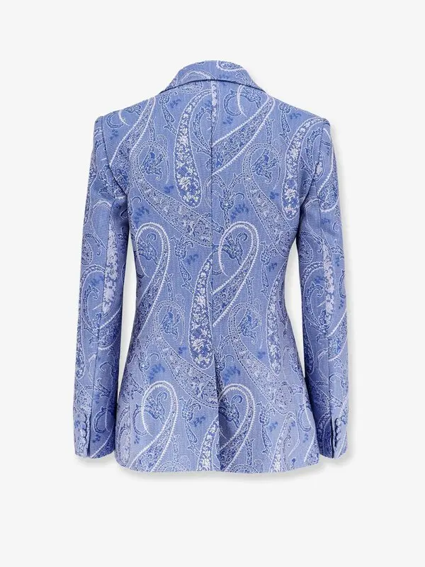 Etro Silk Blend Single-breasted Blazer - Multicolor