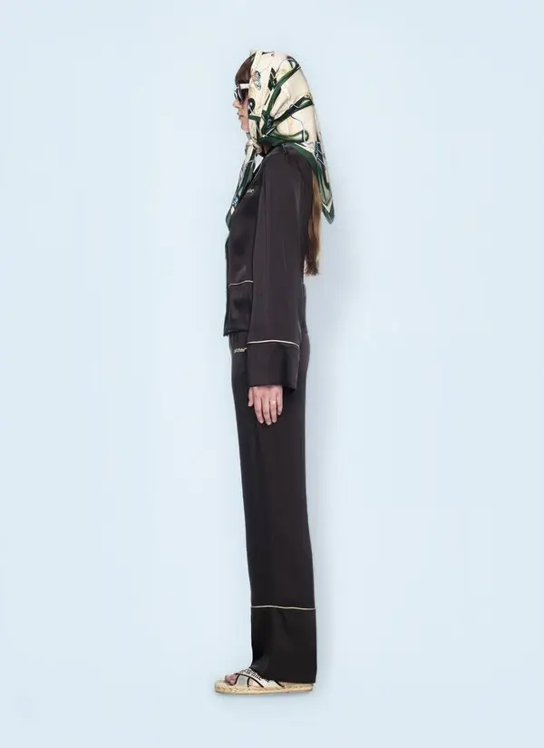 Off-White Satin Pants