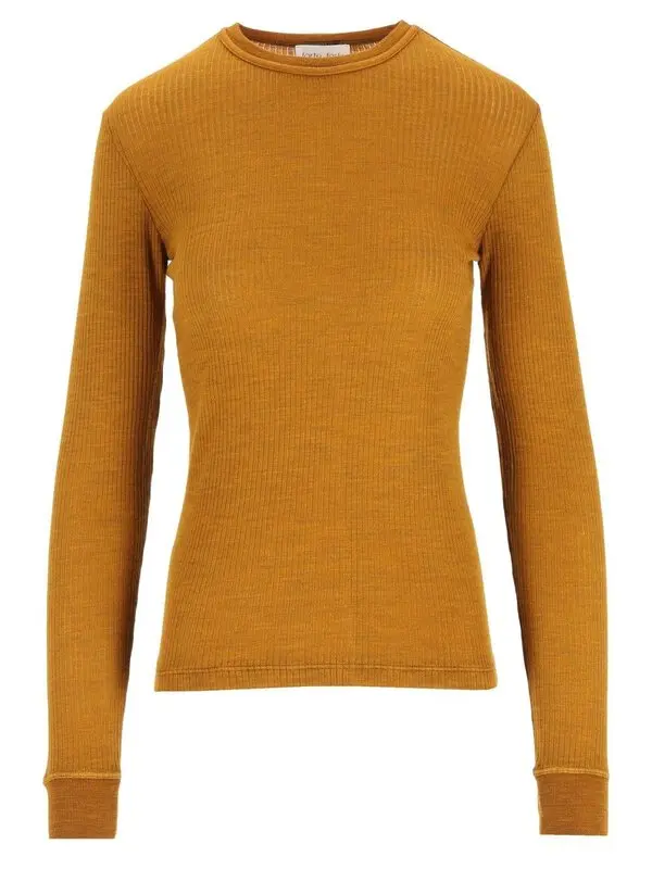 FORTE_FORTE Lightweight Sweater - Brown
