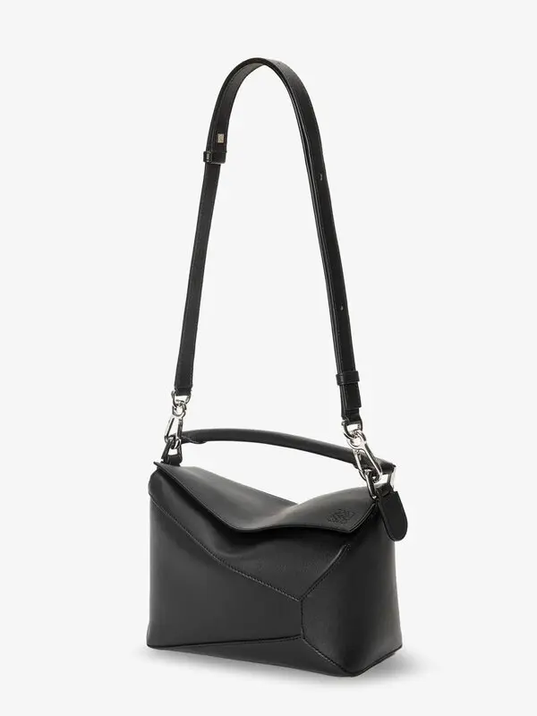 Loewe Puzzle Edge Leather Handbag - Black