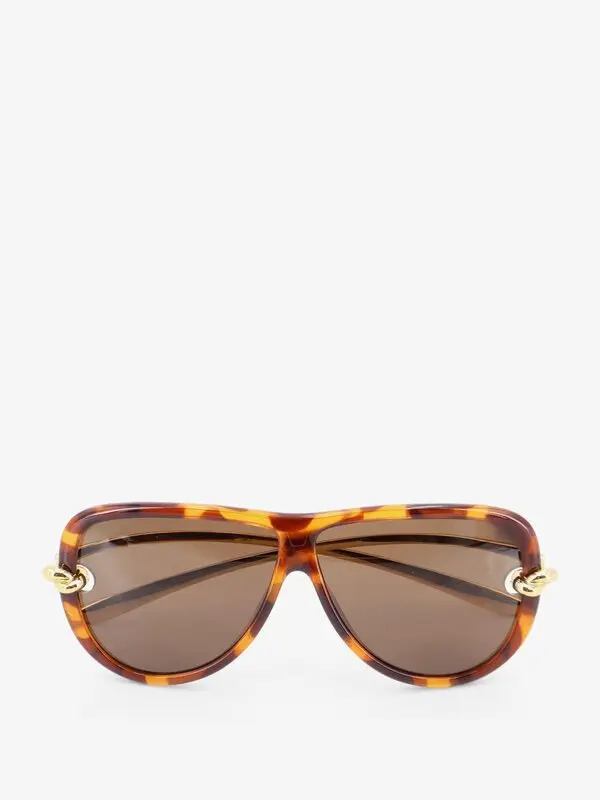 Bottega Veneta Knot Aviator Acetate Sunglasses - Multicolor