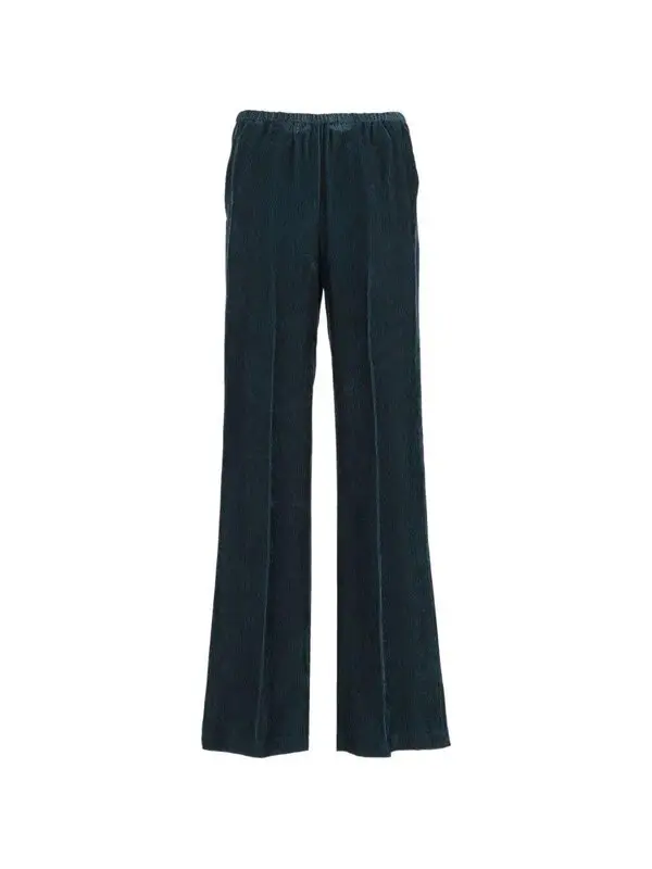 FORTE_FORTE Two-thousand Striped Wide Leg Trousers - Green