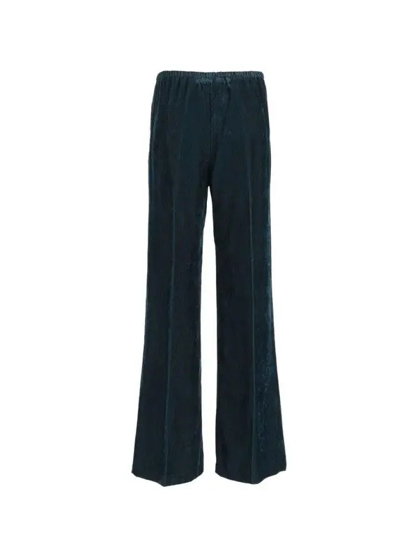 FORTE_FORTE Two-thousand Striped Wide Leg Trousers - Green