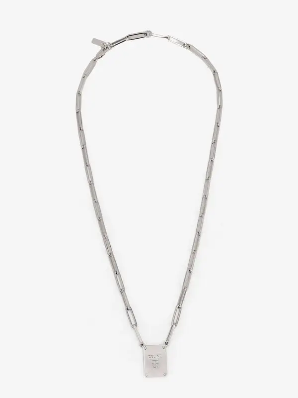 Celine Brass Necklace - Silver