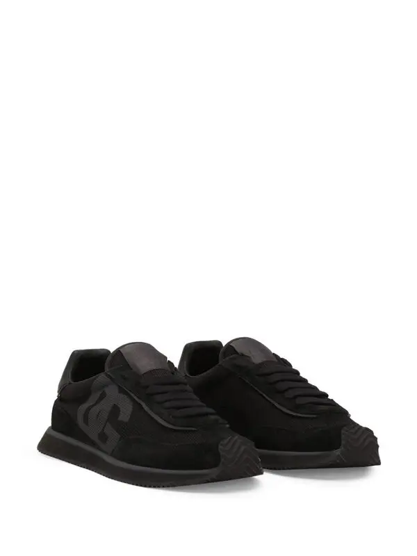Dolce & Gabbana Suede And Mesh Dg Cushion Sneakers